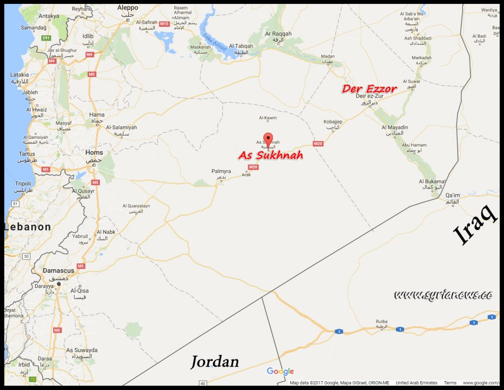 SAA Chief of Staff Raises Syrian Flag over As-Sukhnah
