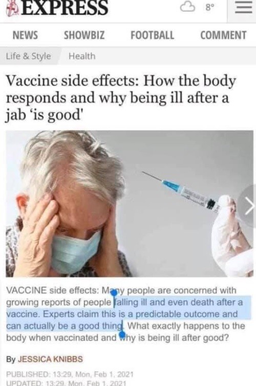 COVID mRNA VAERS Death Data, C19 News Reporting, and Misinformation