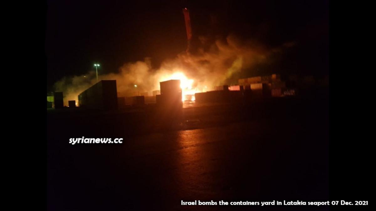 Breaking: Israel Escalates its Aggression on Syria, Bombs Latakia Seaport