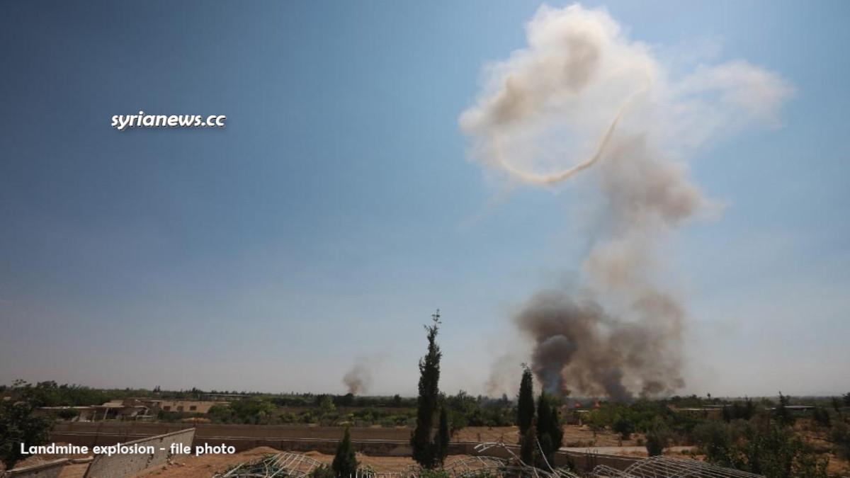 Two Children Killed by an ISIS Landmine Explosion in Deir Ezzor