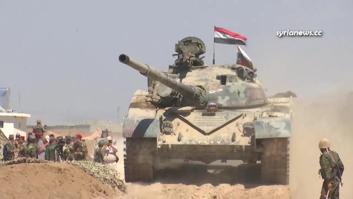 Syrian Arab Army Unit Carries out Military Drill with Russian Army