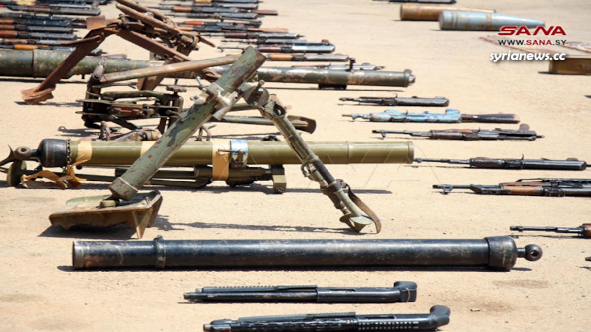 Law Enforcement Seize Large Quantities of ISIS Weapons in Daraa