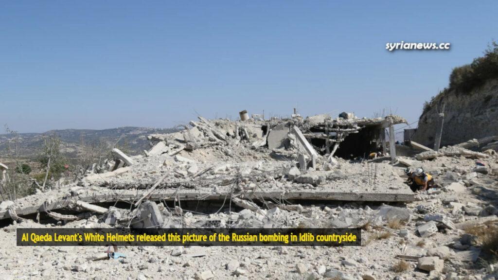 Russian Fighter Jets Destroy Al Qaeda's Post in Idlib Countryside
